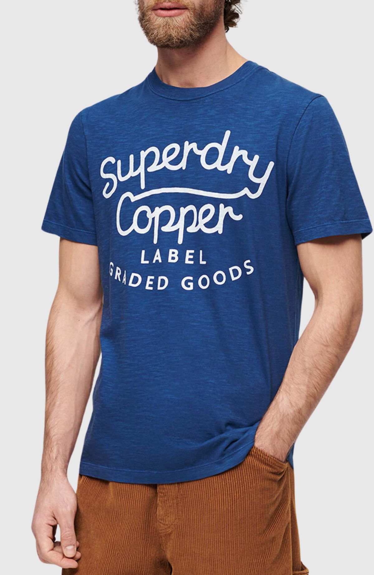 copper label script tee