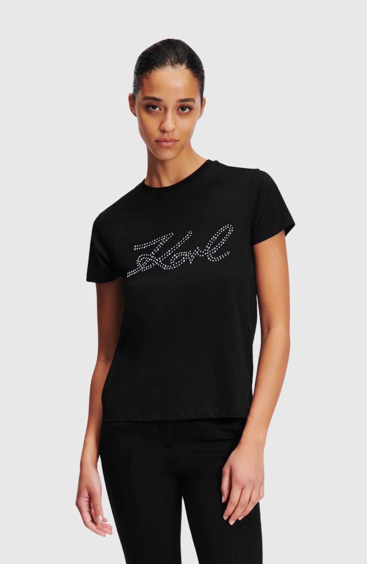 rhinestone logo t-shirt
